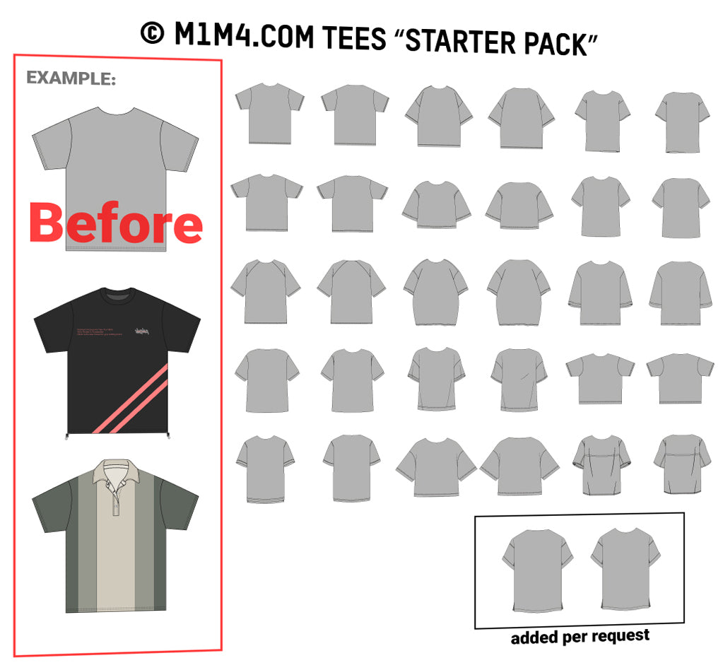 M1M4 STARTER PACK 'Create your mockup in seconds'
