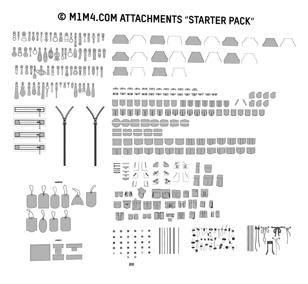 M1M4 STARTER PACK 'Create your mockup in seconds'